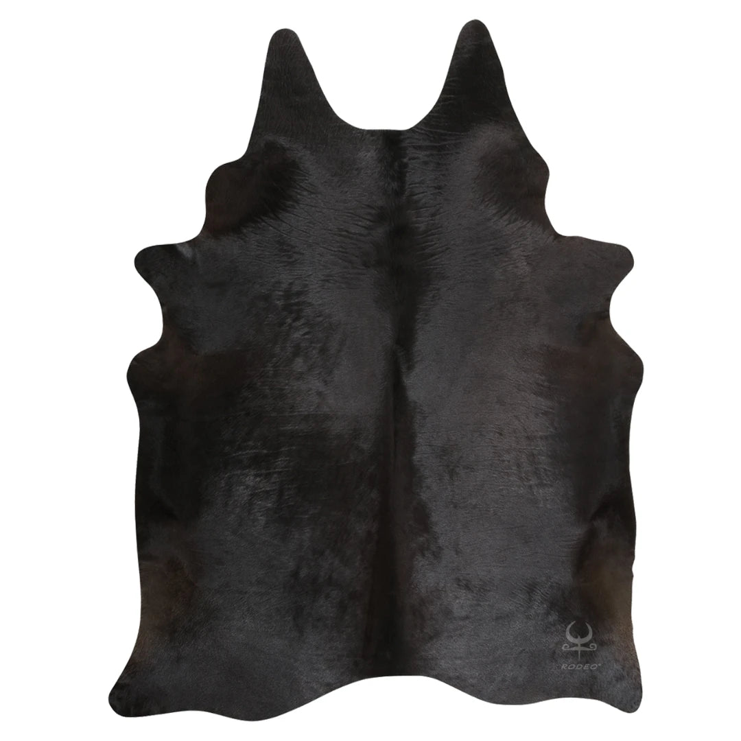 Shop Black Genuine Texas Cowhide Rugs - On Sale Now | Rodeo Cowhide Rugs