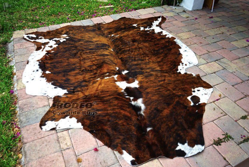 Brown Brindle Cowhide Rug - Rodeo Cowhide Rugs