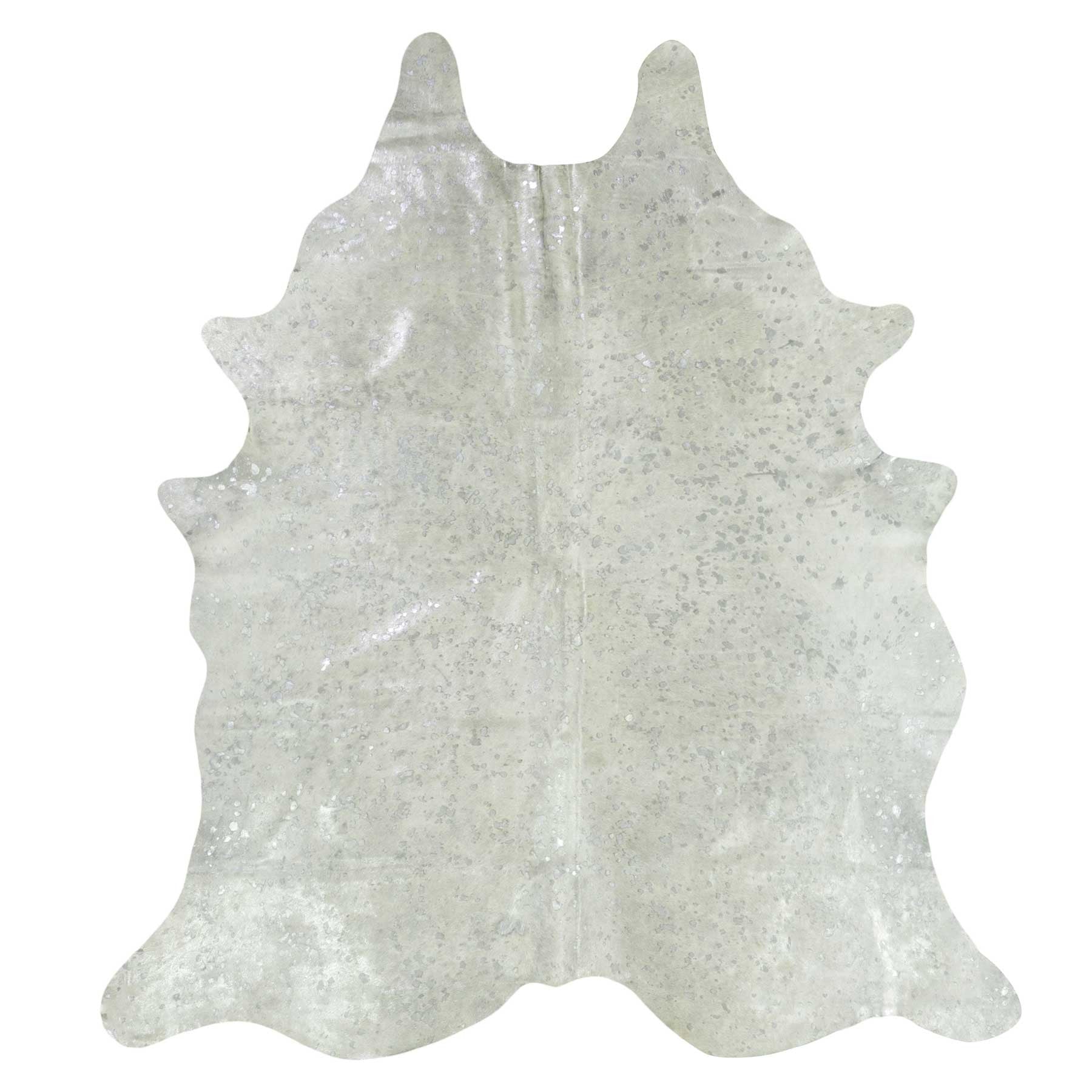 Silver Metallic Cowhide Rug - Rodeo Cowhide Rugs